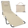 Adjustable Pool Chair Chaise Lounge with Polyester Material, 2 Legs ...