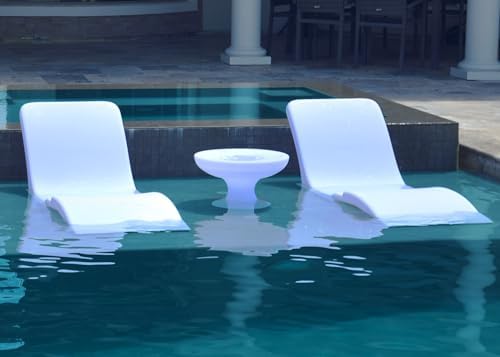 in Pool Chaise Lounge Chairs Set of 2 with Hourglass Side Table for ...