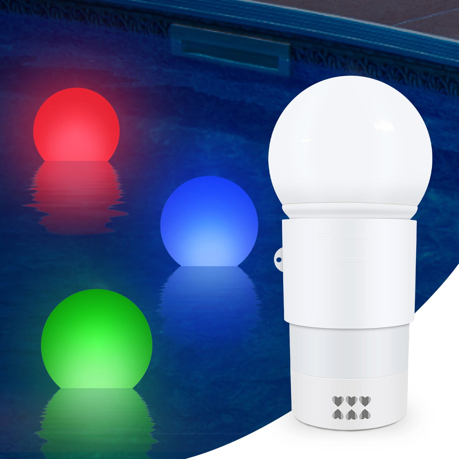 Pool Chlorine Dispenser Floater,Spa Chemical Dispenser with Colorful ...