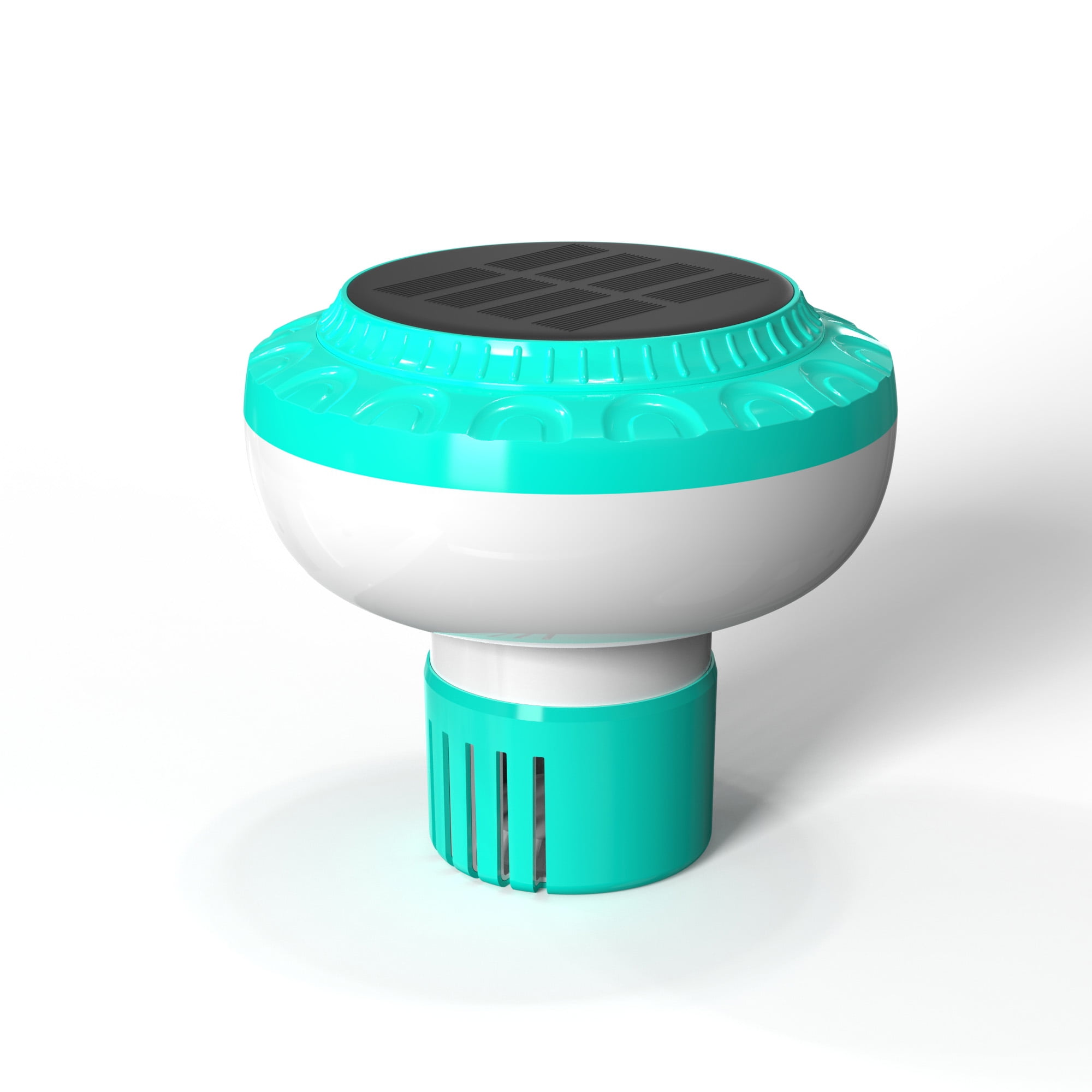 Pool Chlorine Floater with Colorful Solar Light, Floating Chlorine ...