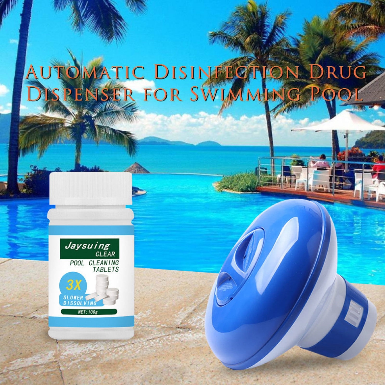 Pool Chlorine Floater,Hot Tub/Spa/Pool Chlorine Floater Chlorinator ...