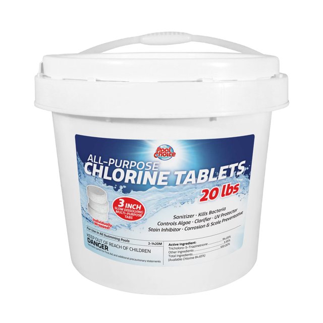 Pool Choice All-Purpose Tabs - 20 Lbs - Walmart.com