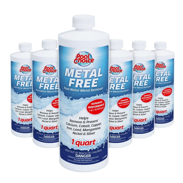 Free Shipping! Pool Choice Metal Free Pool Water Metal Remover, 1-Quart ...