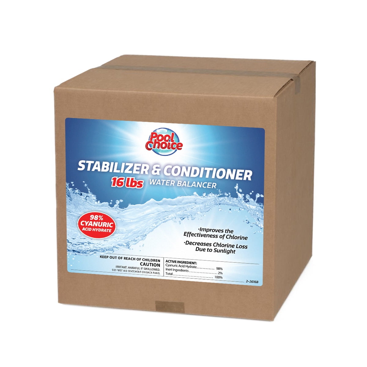 Pool Choice Stabilizer and Conditioner, Cyanuric Acid Pool Balancer, 16 ...