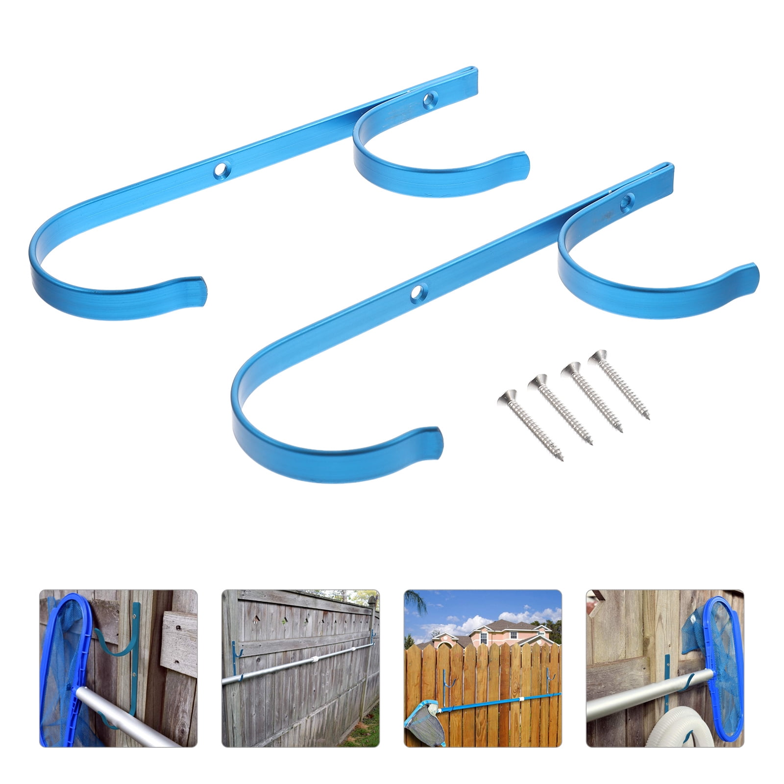 Pool Clean Bracket,1 Set of Aluminium Alloy Pool Pole Hanger Multi ...