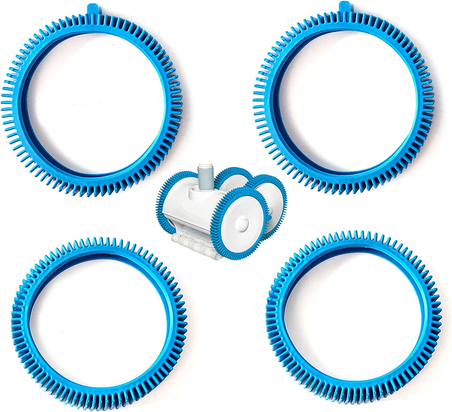 Pool Cleaner Front Tire and Rear Tire Combo Kit, Compatible with ...
