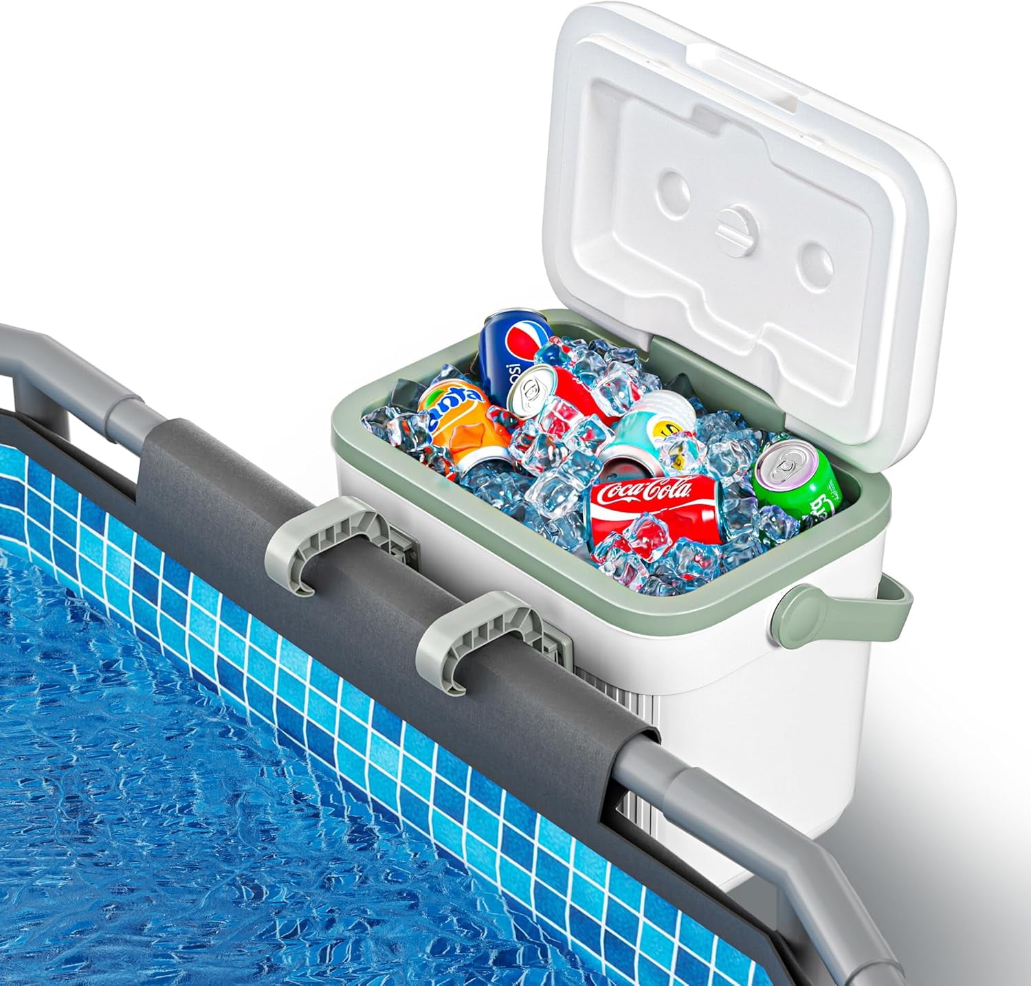 Pool Cooler for Above Ground Pools, Insulated Poolside Cooler with ...