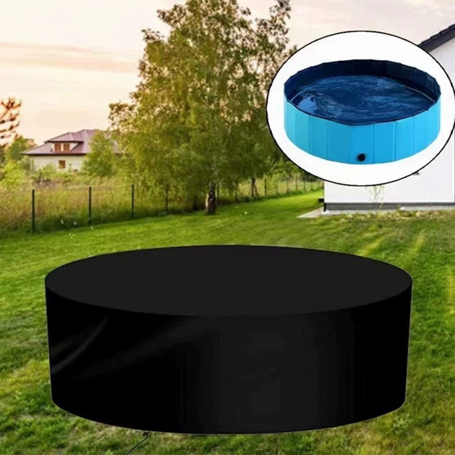 Pool Cover 10Ft Round Pool Cover with Fast Tightening Patented Ratchet ...
