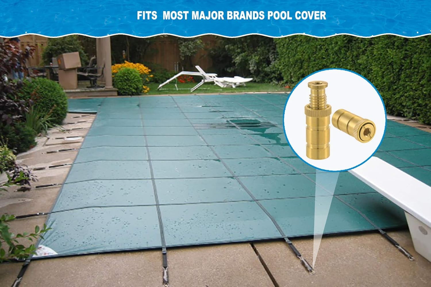 Pool Cover Anchor - Replacement - 10 Pack (9/16 for All Major Brand ...