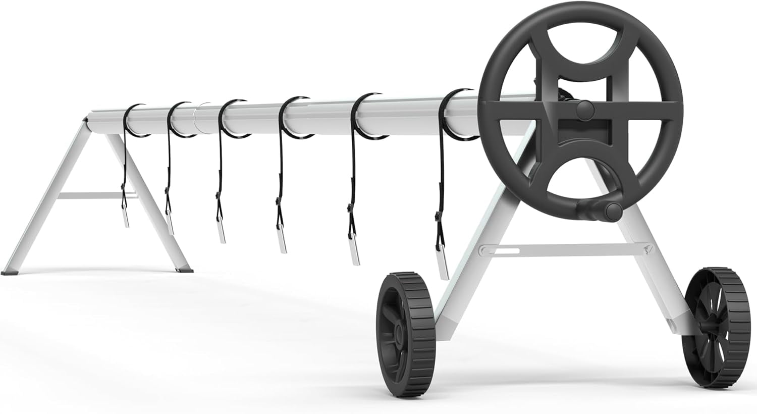 Pool Cover Reel - Aluminum Solar Blanket Roller with Easy-Wind Hand ...