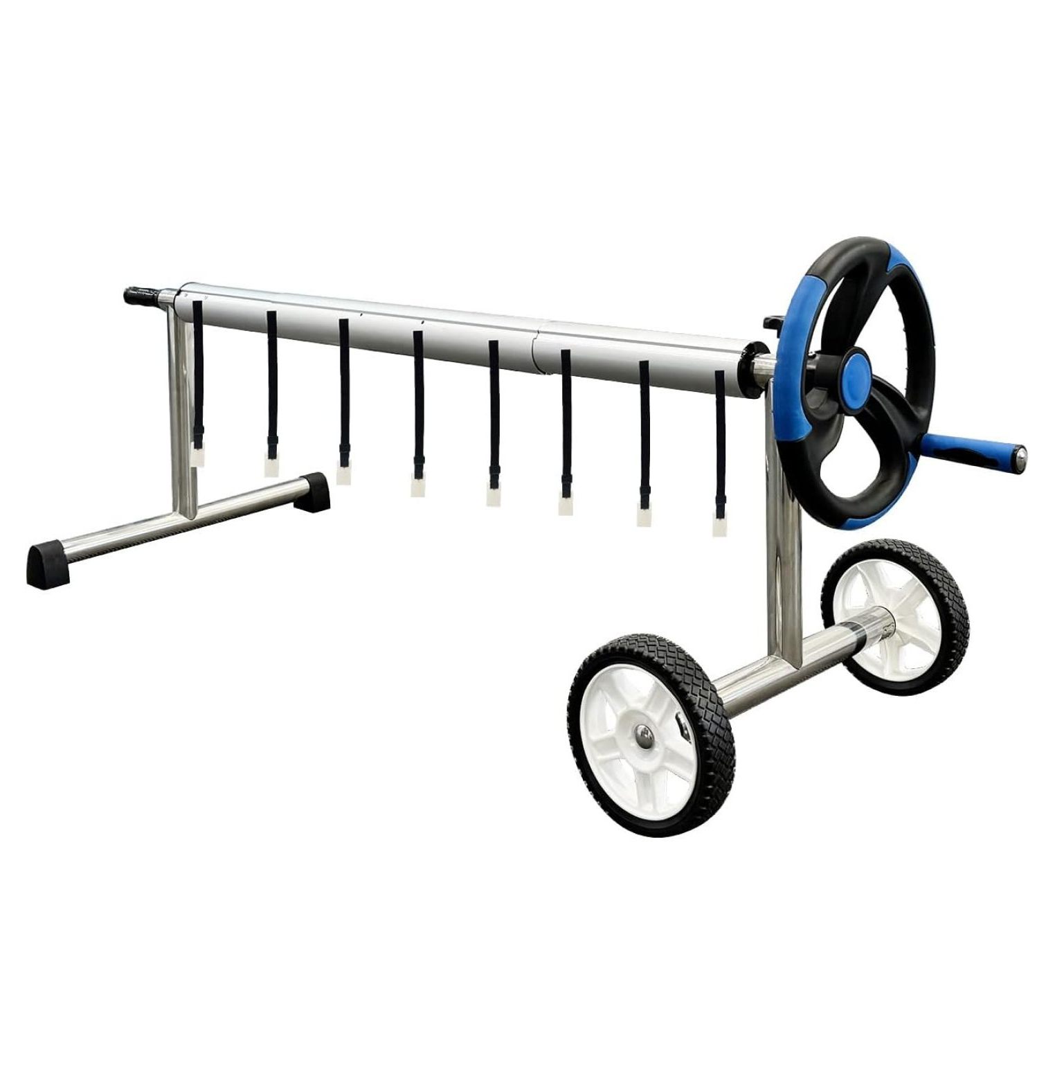 Pool Cover Reel Set 18FT, Solar Pool Cover for Inground Swimming Pools ...