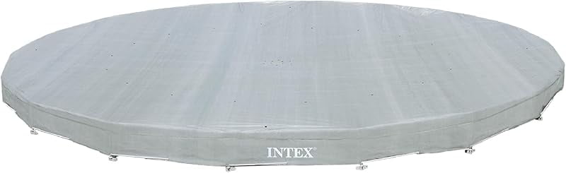 Pool Cover: for 15ft Round Metal Frame Pools – Includes Rope Tie ...