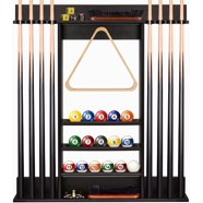 Topbuy Wall-Mounted Billiard Pool Cue Rack Pool Sticker Holder for ...