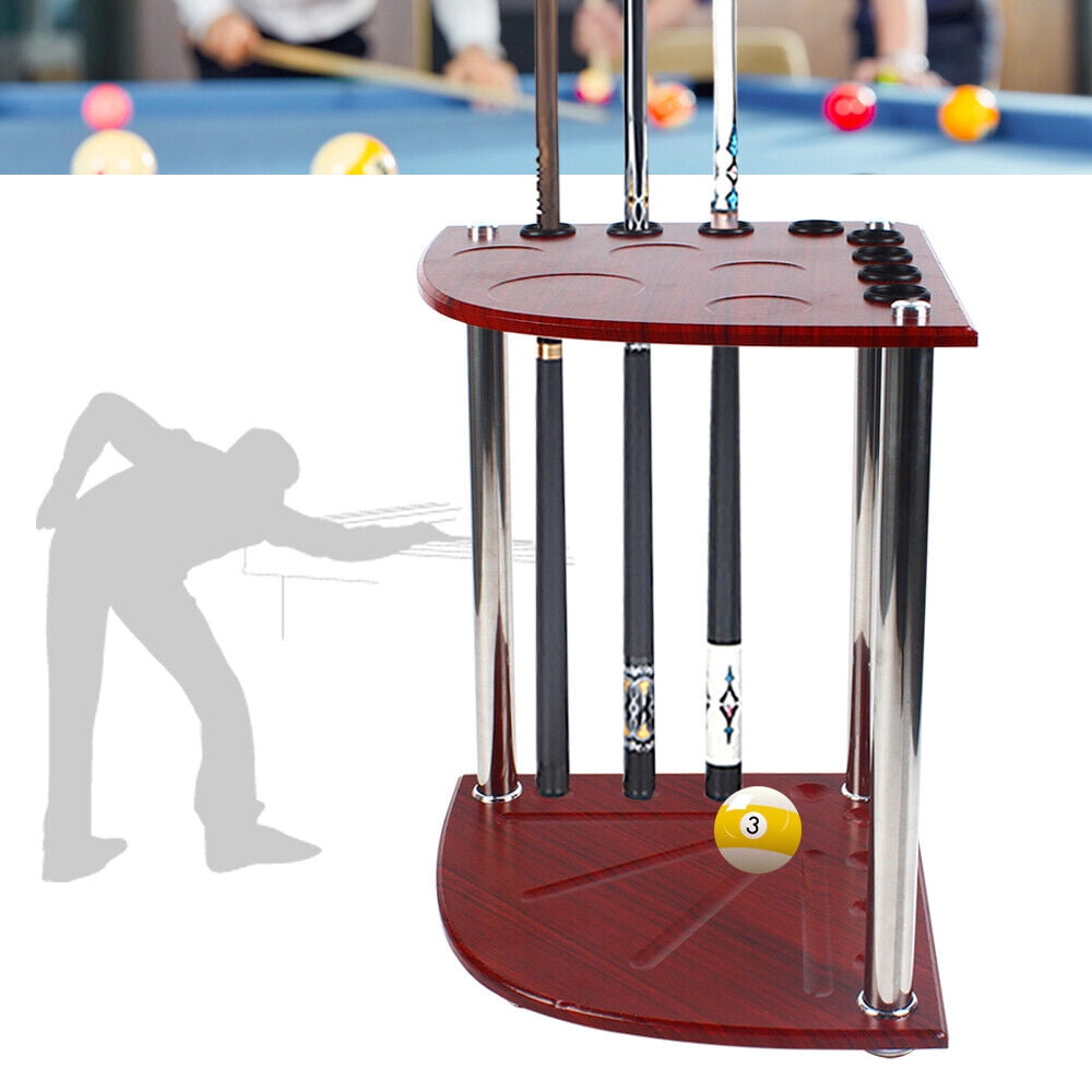 Pool Cue Rack Stick Holders Floor Stand Mount Billiard Table ...
