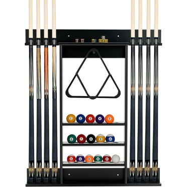 Topbuy Wall-Mounted Billiard Pool Cue Rack Pool Sticker Holder for ...