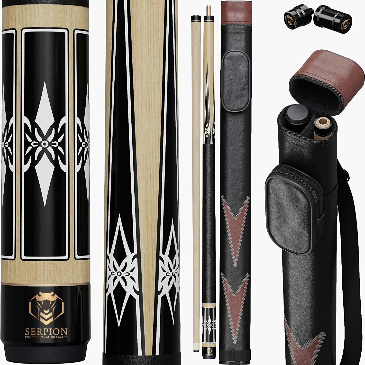 Pool Cue Stick 100% Canadian Maple Wood. Professional Billiard Pool Cue ...