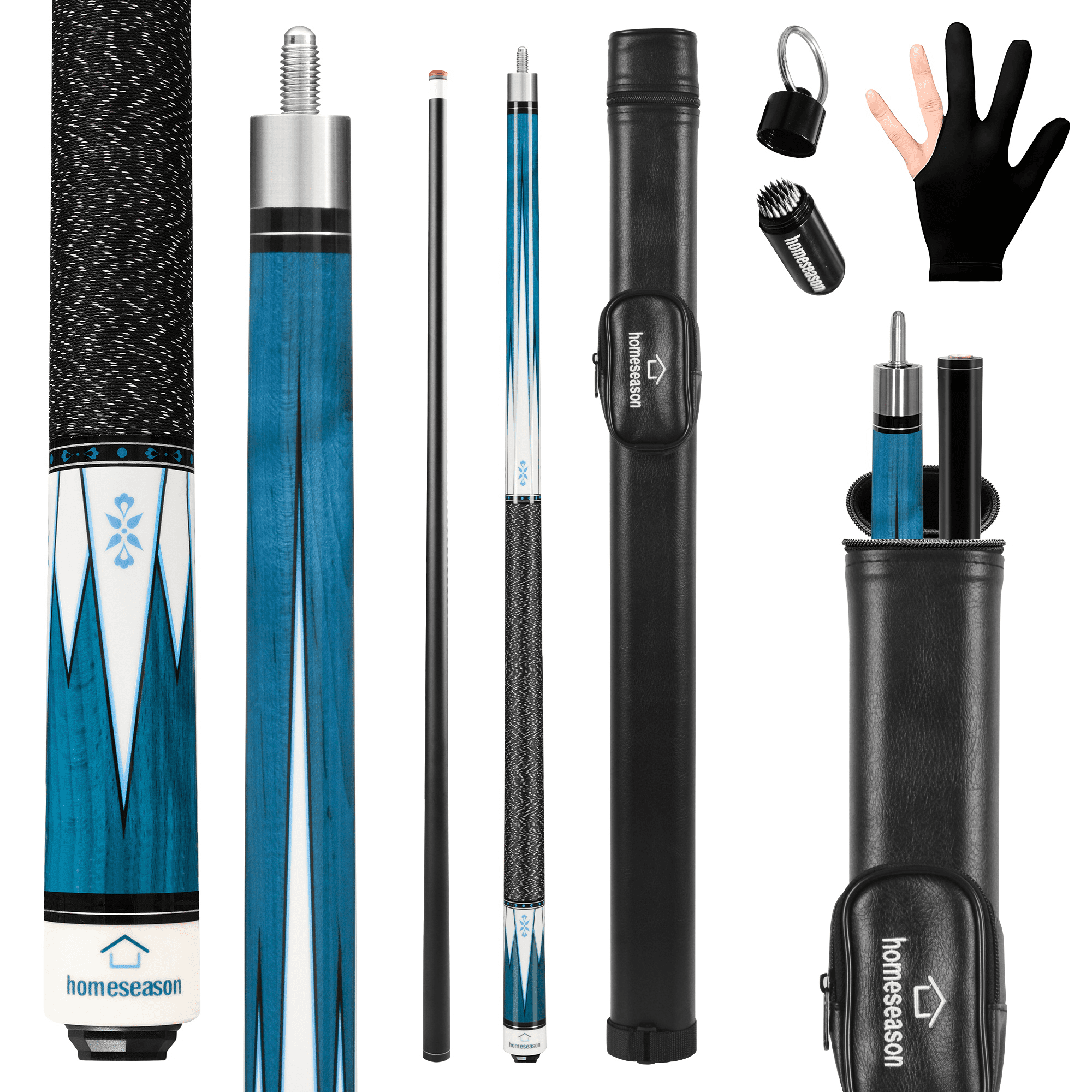 Pool Cue Stick 58" Billiard Cue Sticks Nylon Thread Grip Professional ...