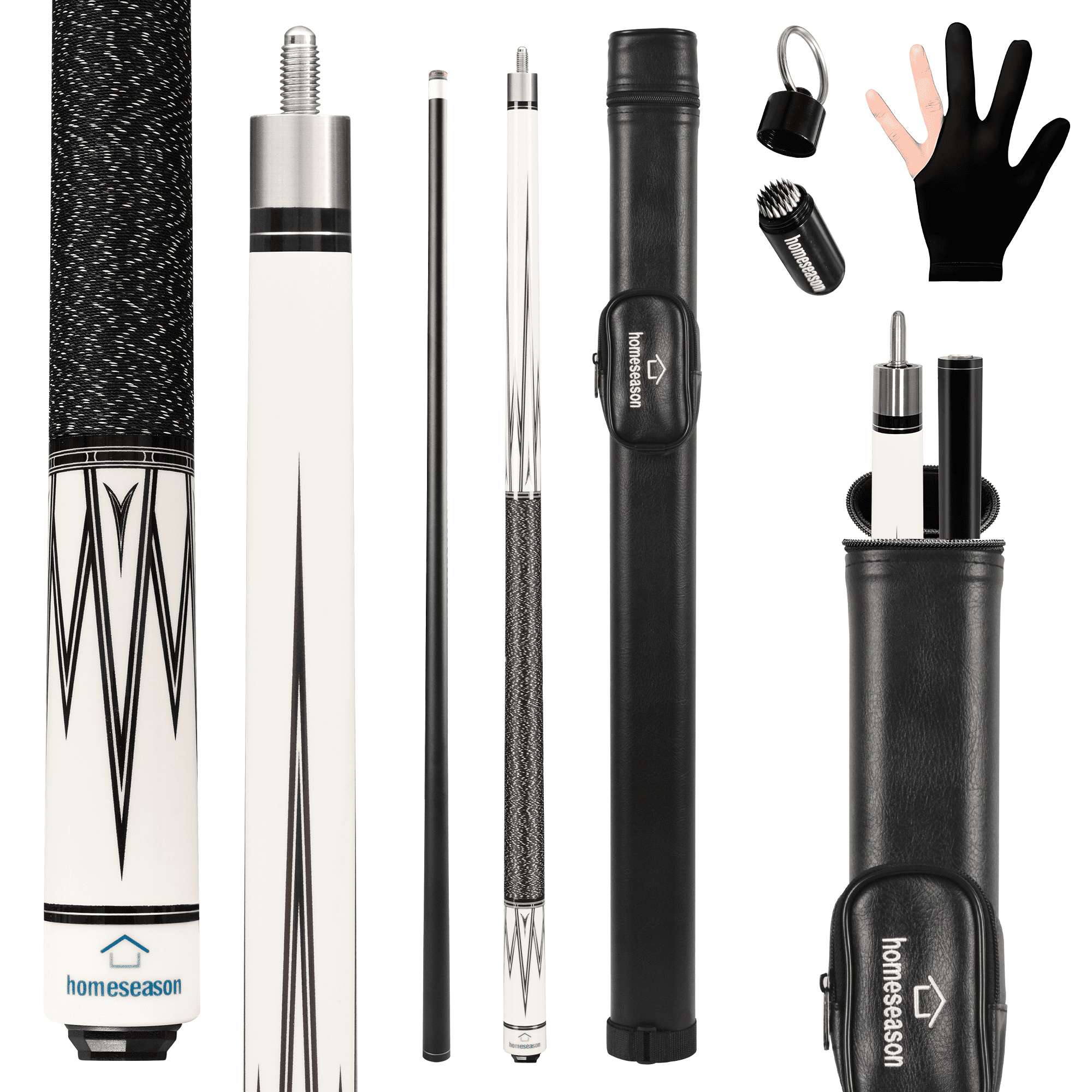 Pool Cue Stick 58" Billiard Cue Sticks Nylon Thread Grip Professional ...