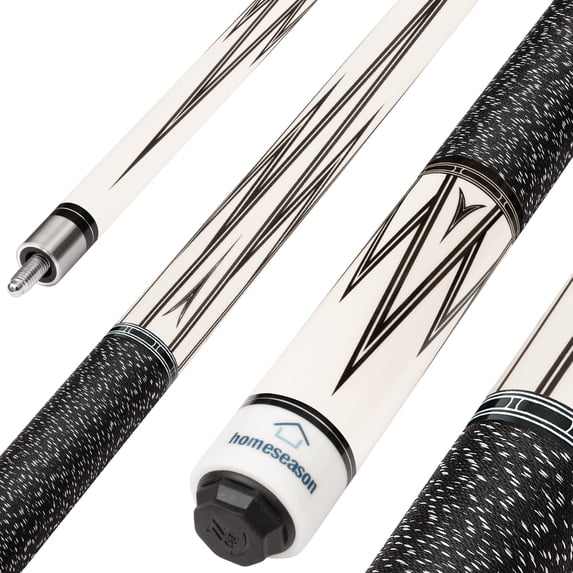 HomeSeason, Pool Cue Stick 58" Low Deflection Maple Wood, Billiard ...
