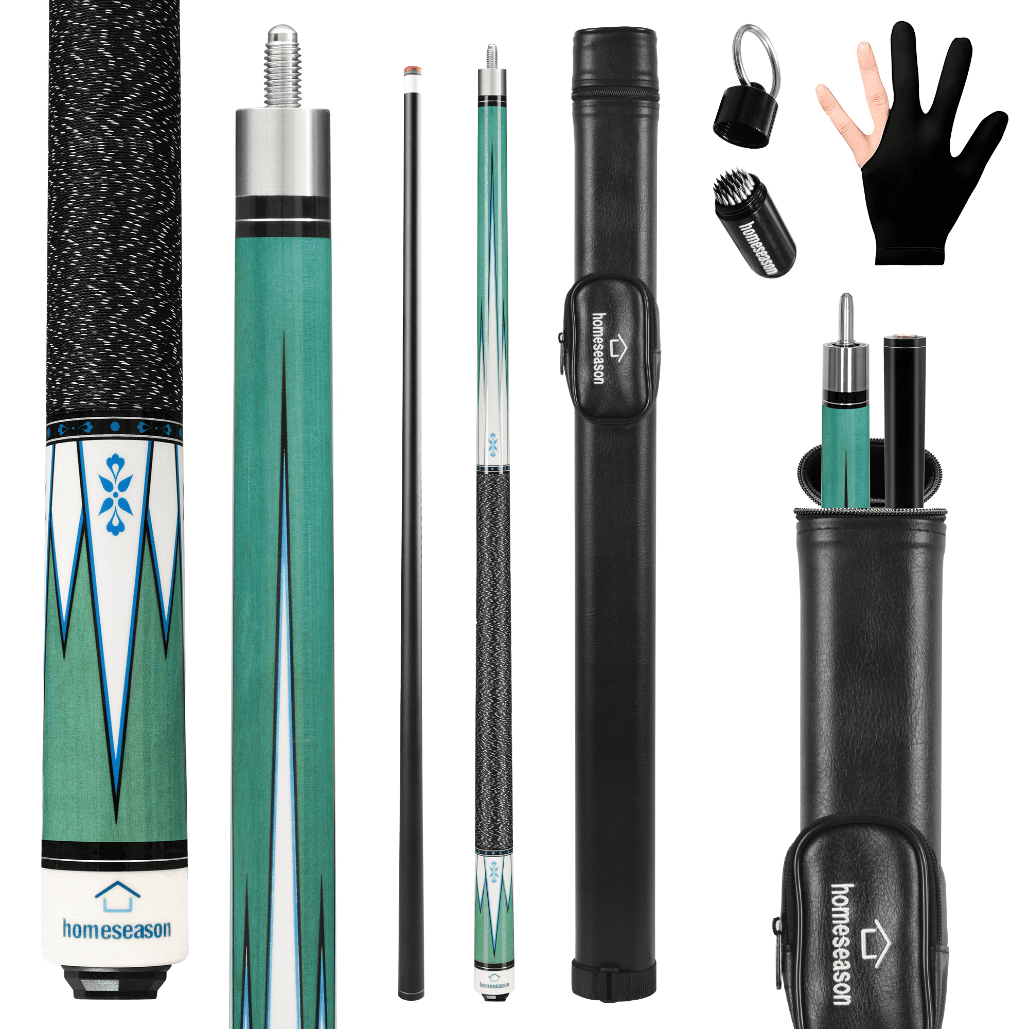 Pool Cue Stick 58" Billiard Cue Sticks Nylon Thread Grip Professional ...