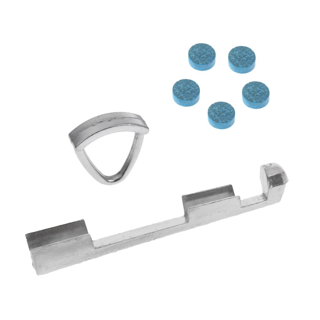 Pool Cue Tip Repair and Replacement Stick Clamp 5 Piece / Set Pool ...
