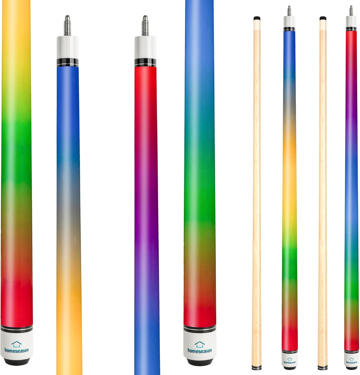 Pool Cues 57 inch Pool Cue Stick with 12.7mm Fiber Leather tip for ...