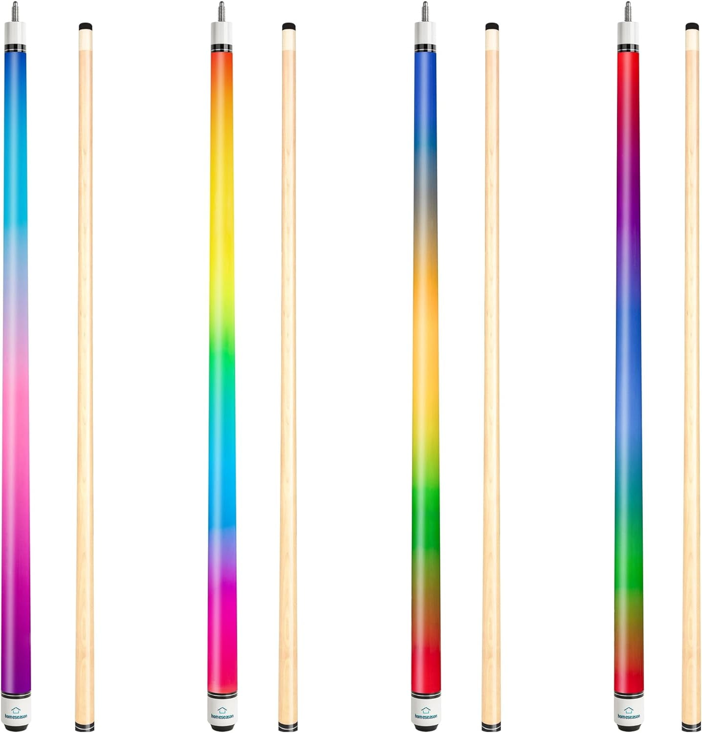 Pool Cues 57 inch Pool Cue Stick with 12.7mm Fiber Leather tip for ...