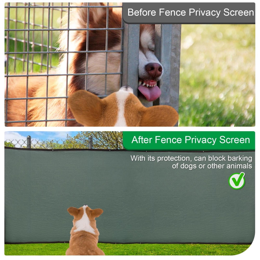 Pool & Deck Privacy Screen 5/6/8x95ft - Heavy Duty Green Windscreen ...