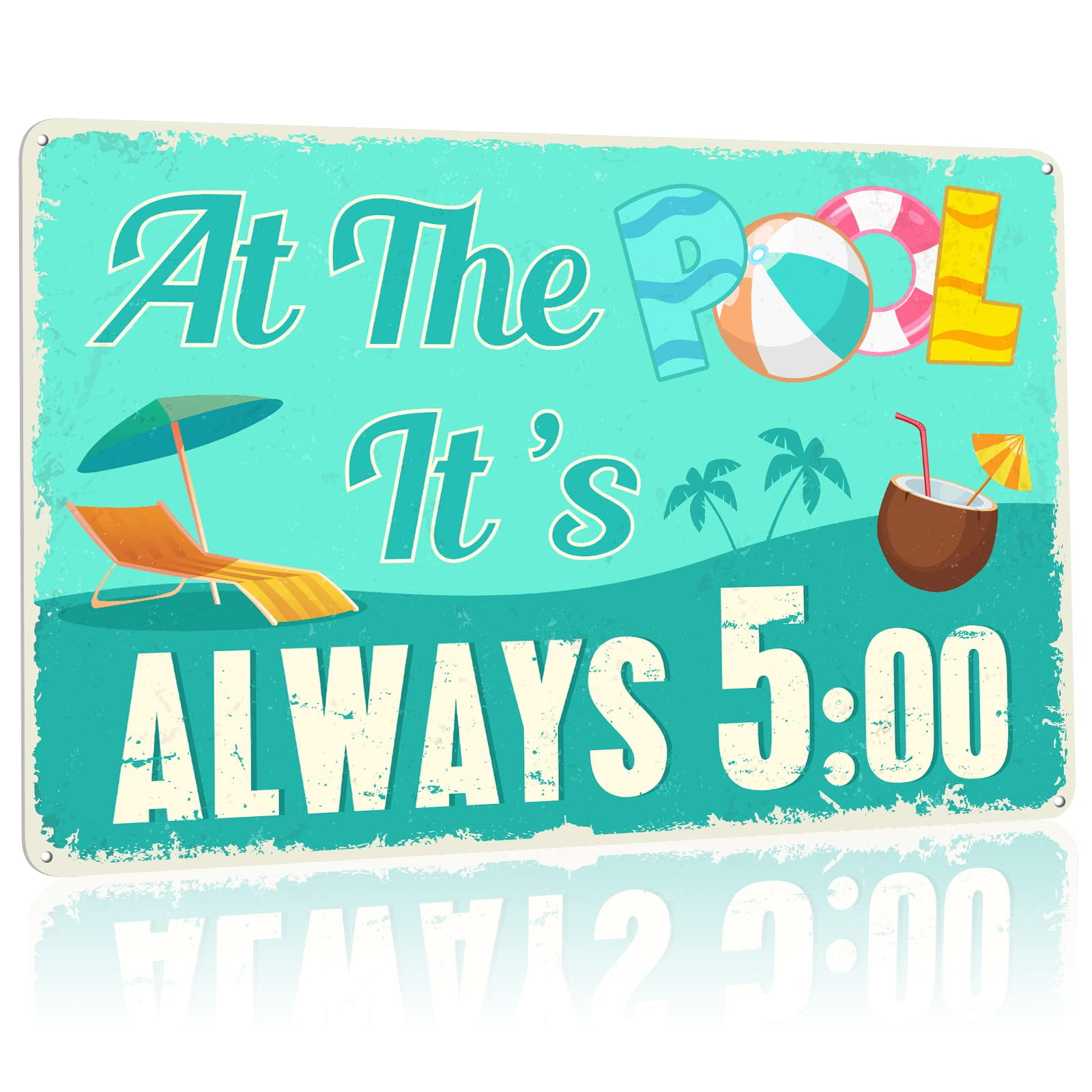 Pool Decor, Pool Signs and Decor Outdoor, Pool Deck Accessories ...