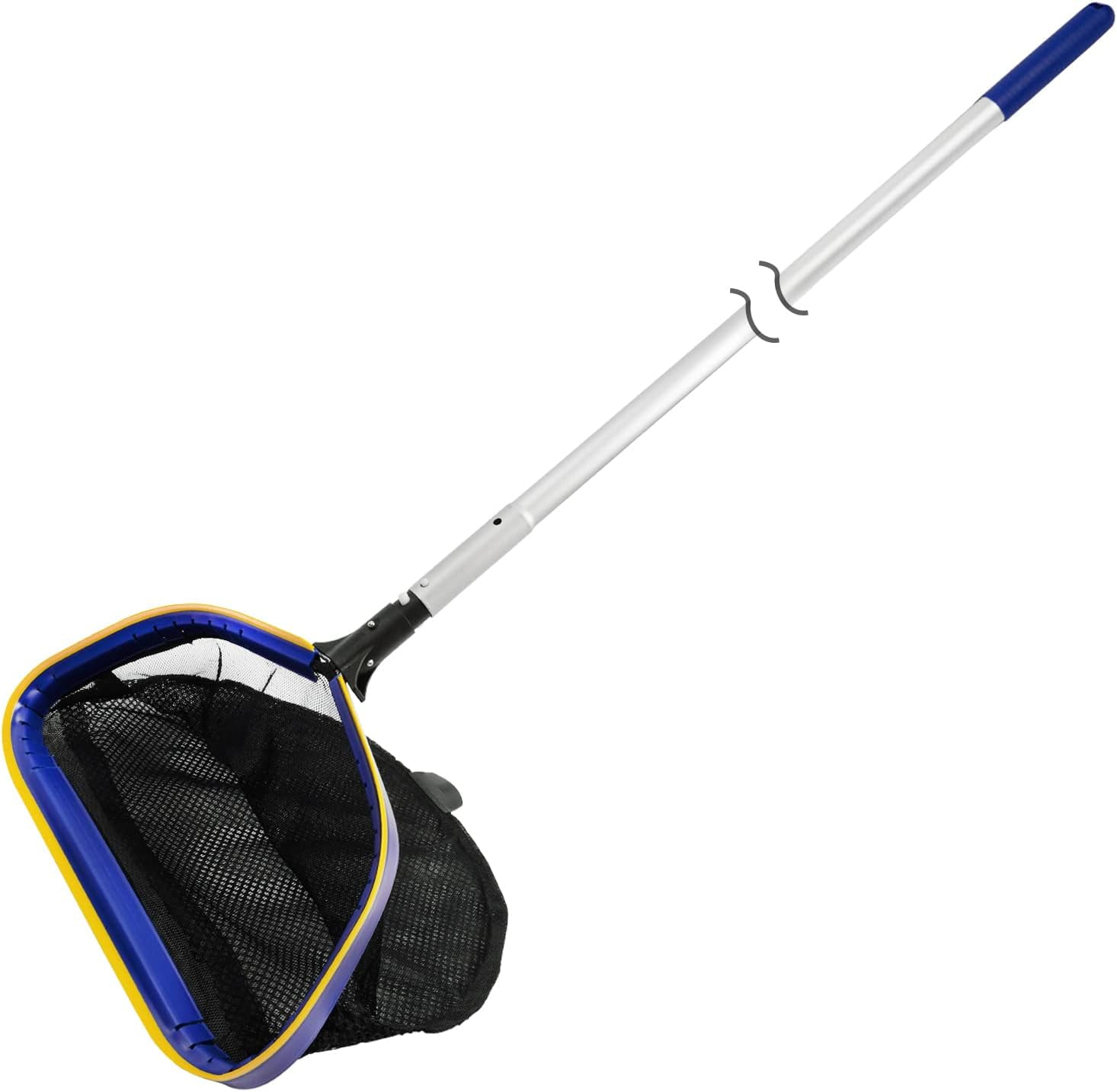 Pool Deep Skimmer Net with 3ft - 10ft 1.0mm Thick Adjustable Aluminum ...