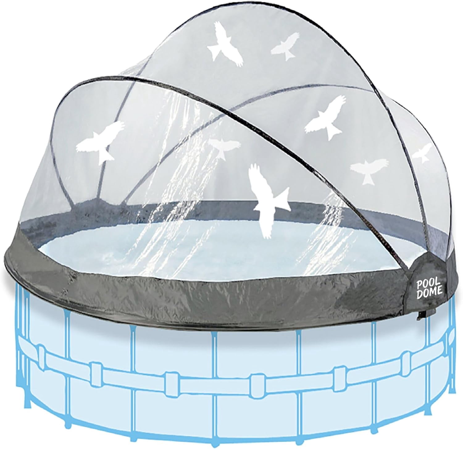 Pool Dome Round Above-Ground Pool Enclosure, PVC Transparent Cover with ...