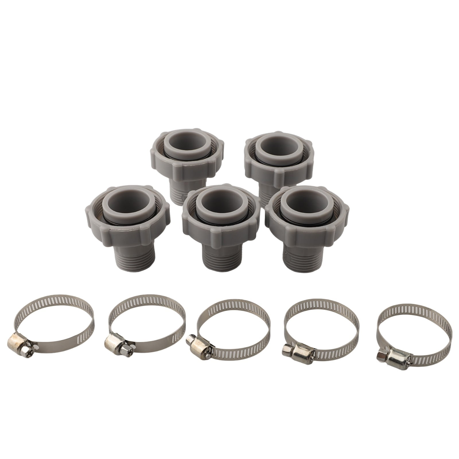 Pool Drain Hose Adapter with Stainless Steel Clamp for Above Ground ...