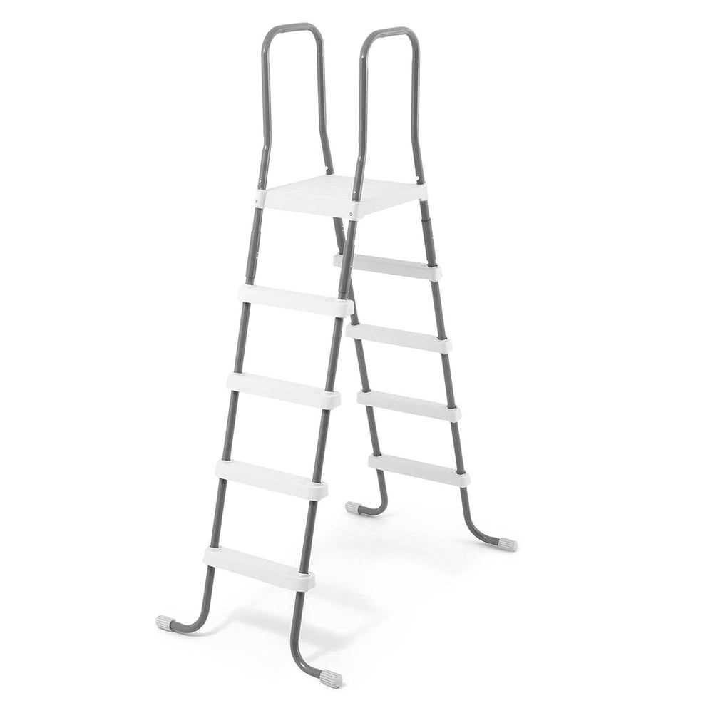 Pool Entry Step Ladder, Double-Sided 4-Step Ladder with Secure Steps ...
