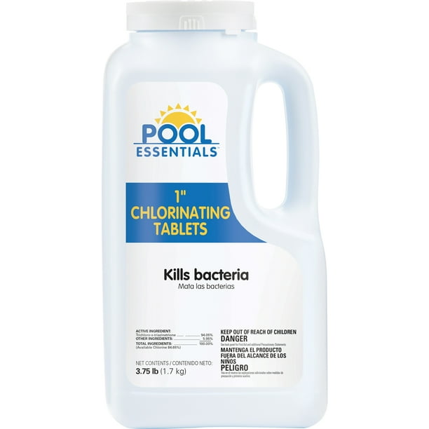 Pool Essentials 3.75lb 1" Chlorinating Tablets - Walmart Business Supplies