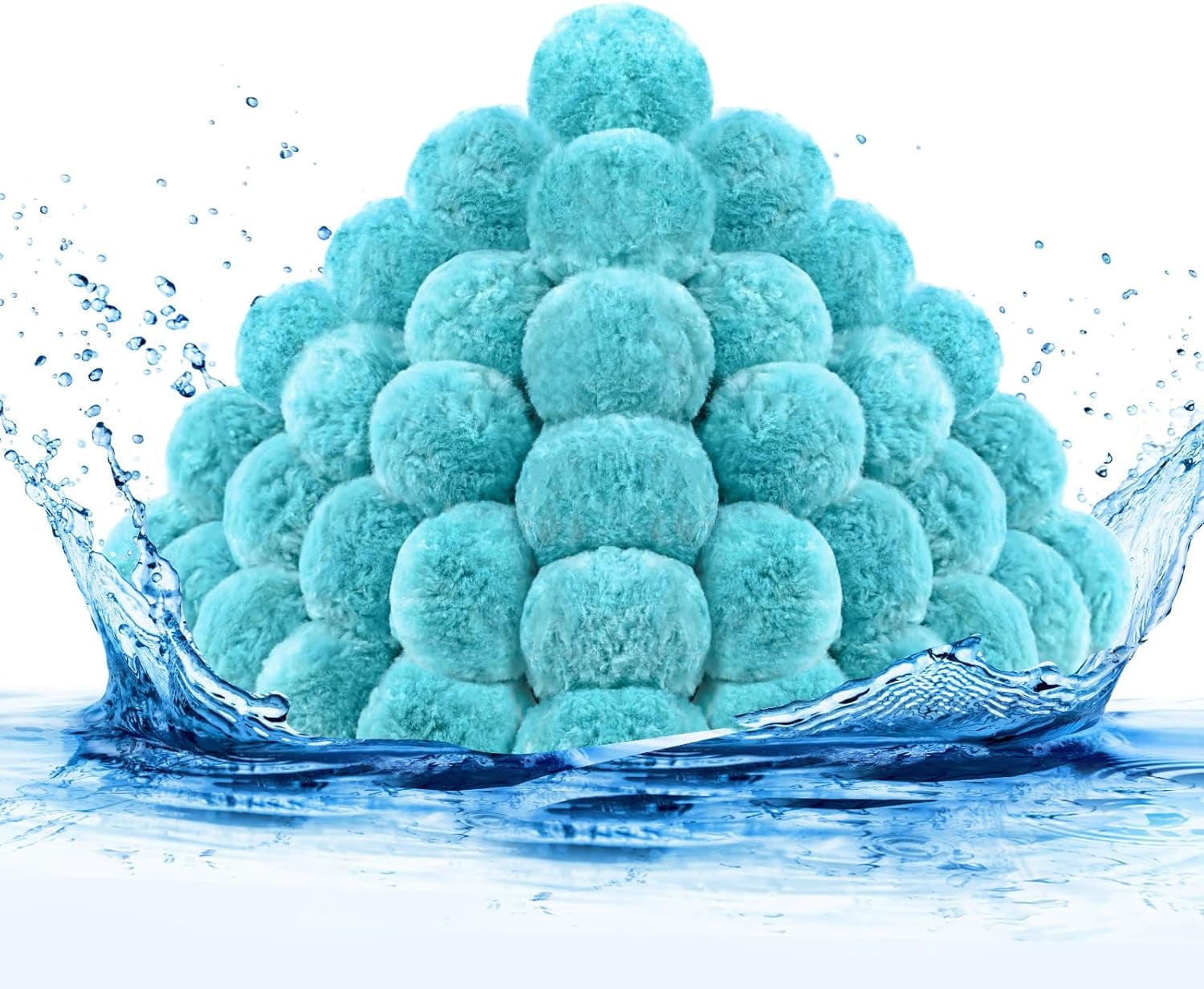 Pool Filter Balls for Sand Filter, 1.54 Lbs Reusable Sand Filter Balls ...