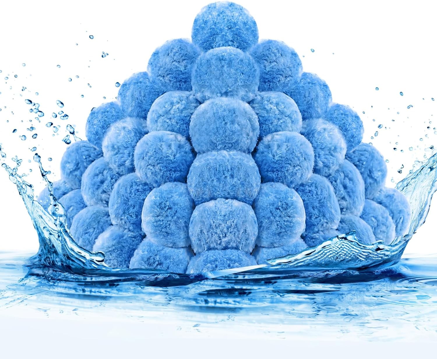 Pool Filter Balls for Sand Filter, 1.54 Lbs Reusable Sand Filter Balls ...