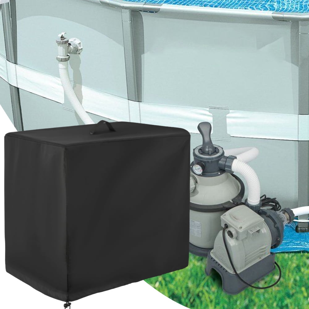 Pool Filter Cover Sand Filter Cover Easy-Install Waterproof Strainer Enclosure for Debris ...