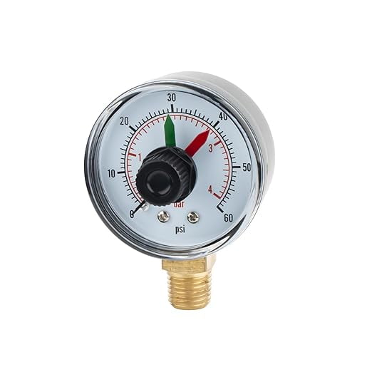 Pool Filter Gauge, D.E.CX271261 Pressure Gauge with Dial Replacement ...