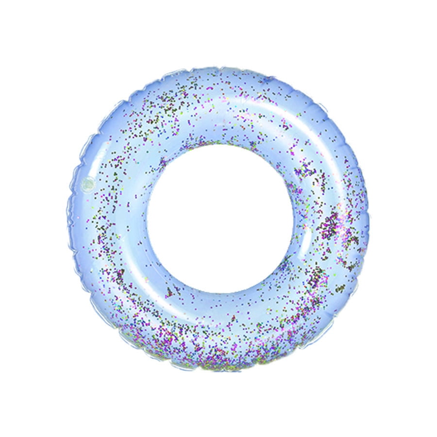 Pool Float 32.5" Swim Ring, Pool Floats Kids Summer Glitter Pool Tube ...