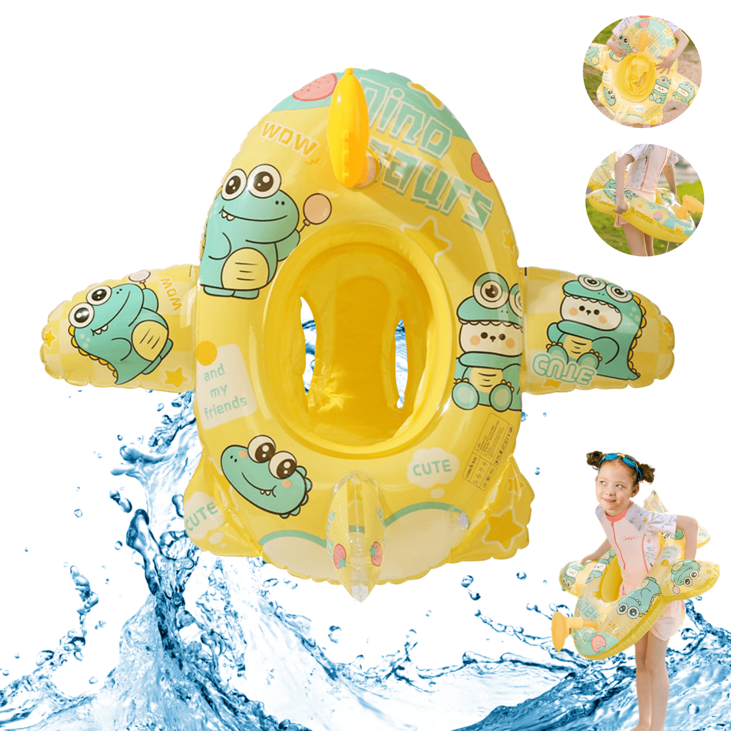 Pool Float Boat with Water Gun,Frog Pattern Swimming Float Boat, Summer ...