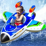 Banzai Aqua Blast Fun Swimming Ride: Motorized Bumper Boat Inflatable ...