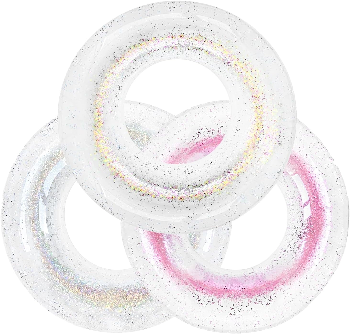 Pool Float, Pool Floats Kids Summer Glitter Pool Tube with Confetti ...