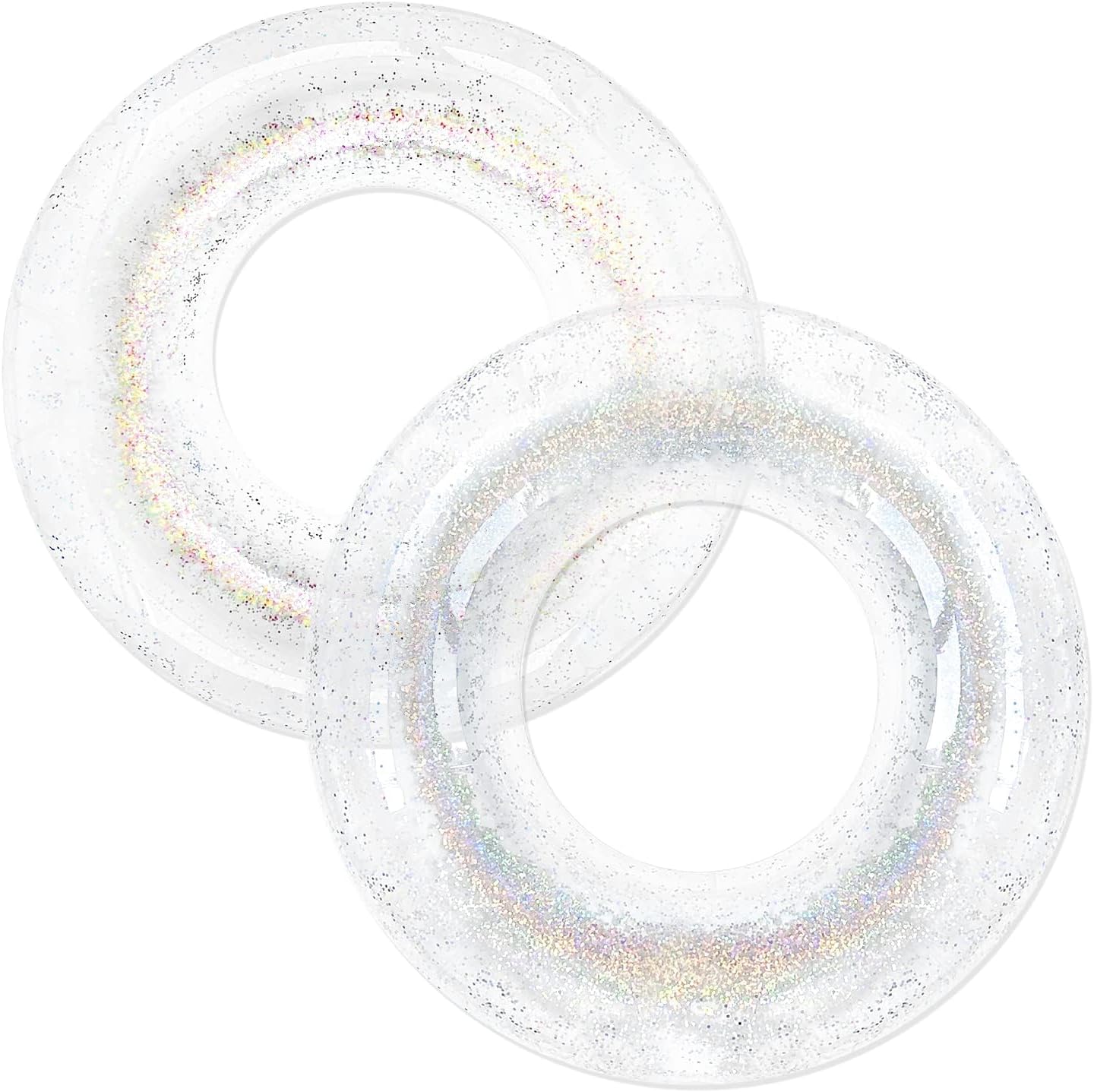 Pool Float, Pool Floats Kids Summer Glitter Pool Tube with Confetti ...