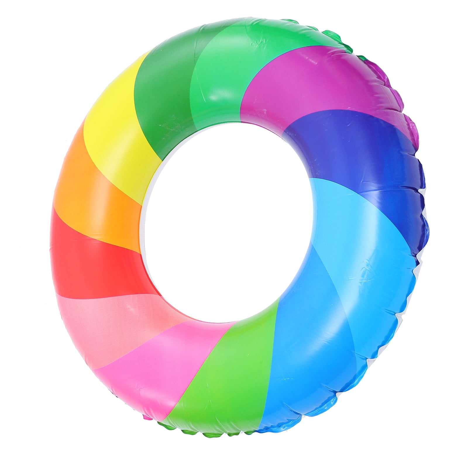 Pool Float Ring Inflatable Swim Toys Swimming for Donut Swing Rainbow ...