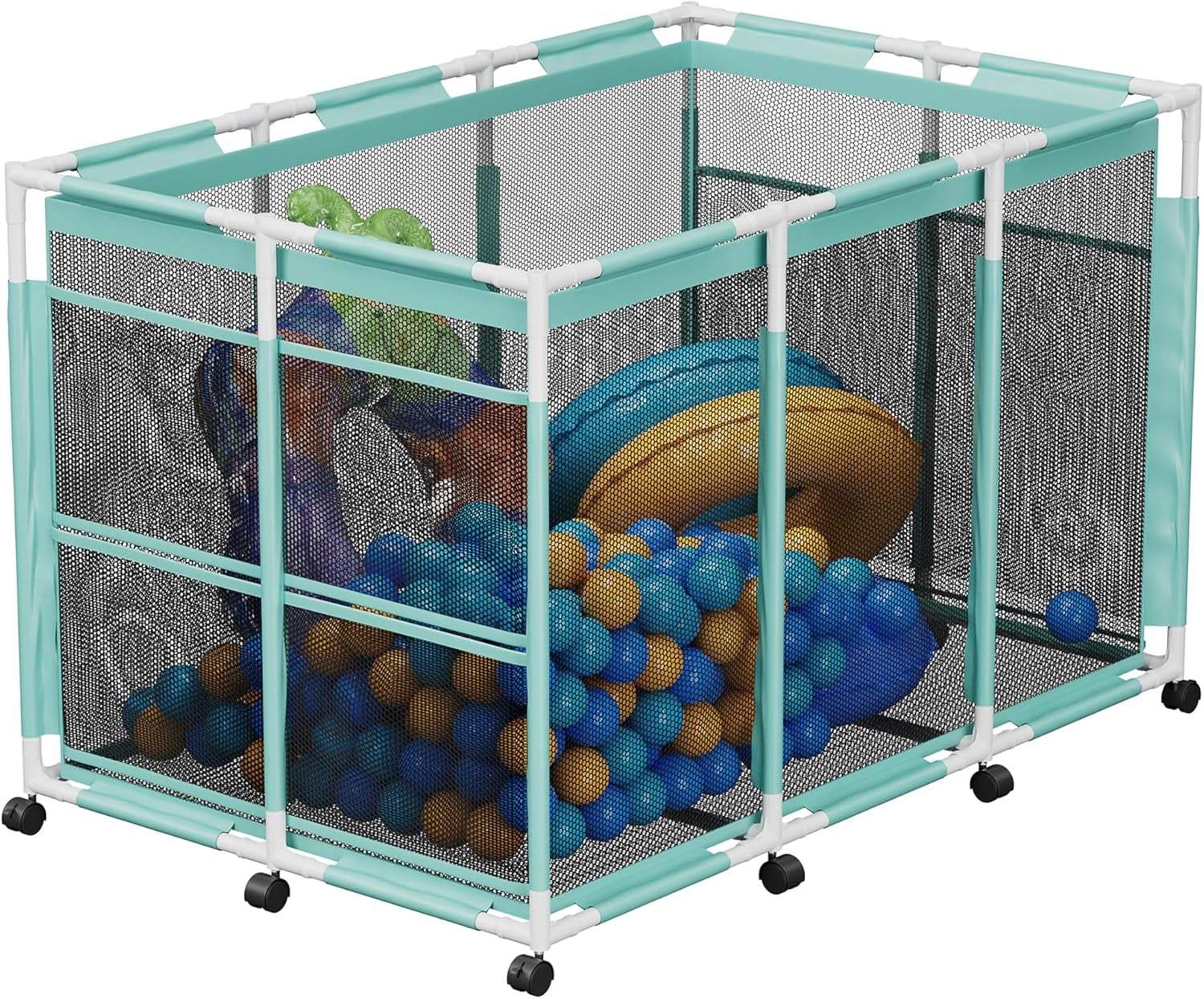 Pool Float Storage – Outdoor Pool Toy Storage Organizer for Pool ...