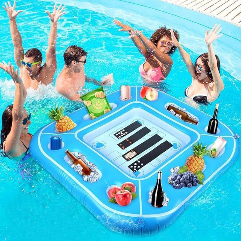 Pool Floating Table Inflatable PVC Pool Floating Tray Hot Weather Must ...