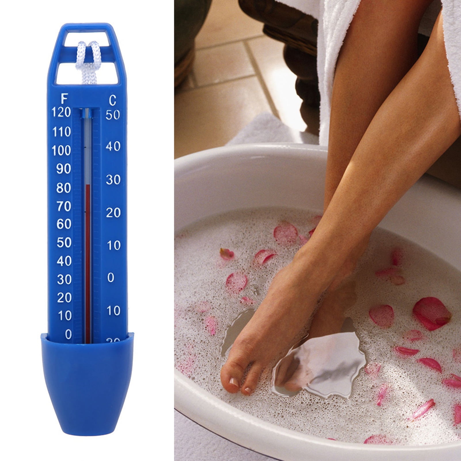 Pool Floating Thermometer Water Thermometer with String Swimming Pool ...