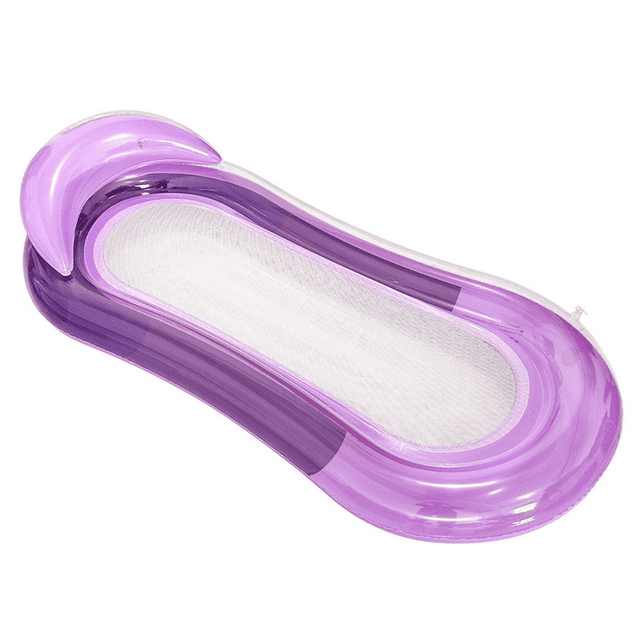 Pool Floats for Adult, Inflatable Swimming Pool Mattress with Headrest ...