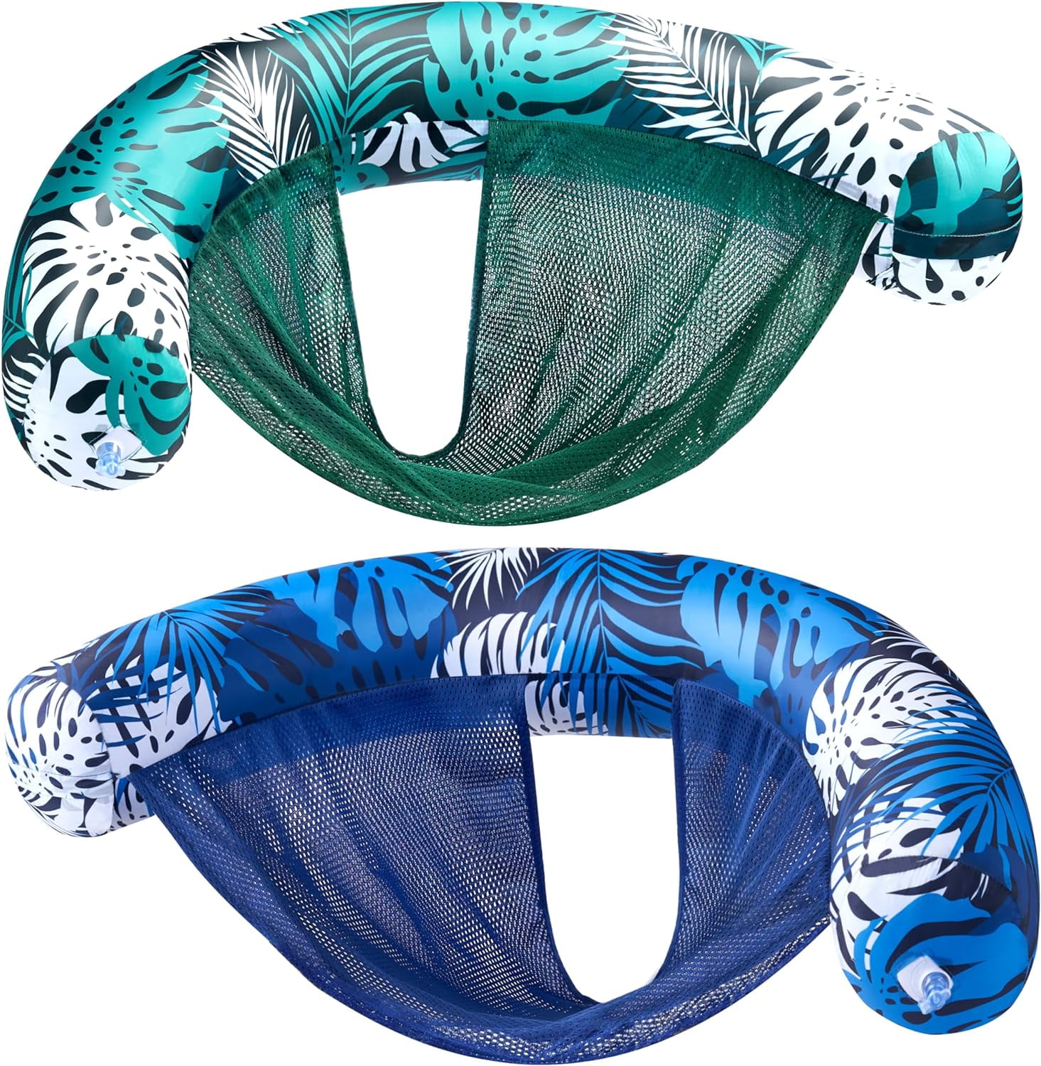 Pool Floats Chairs Adult，2 Packs Inflatable Noodle Chair with Sling ...