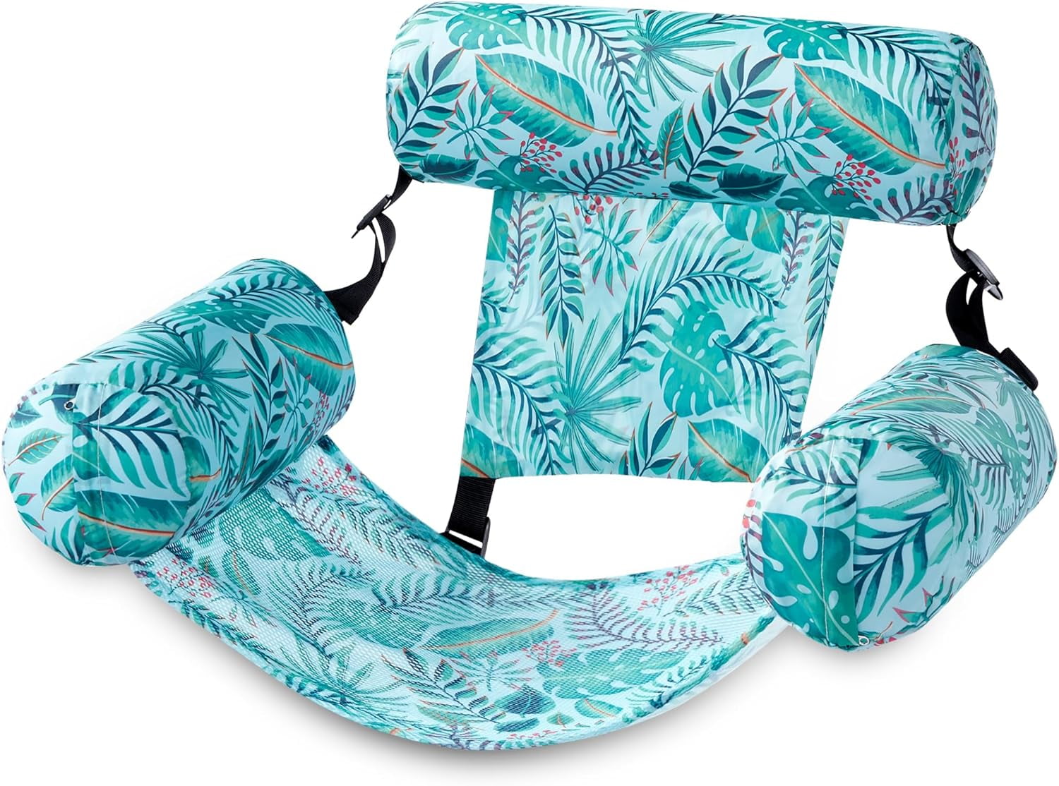 Pool Floats Chairs Adult,Inflatable Pool Lounge,Plant Pattern Floating ...